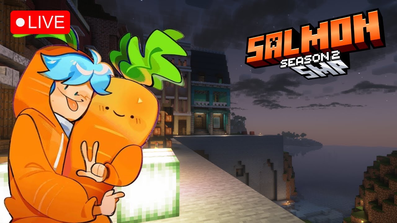 [Live] Minecraft | Server Salmon SMP Season 2 ฟาร์มของสร้างบ้านน - YouTube