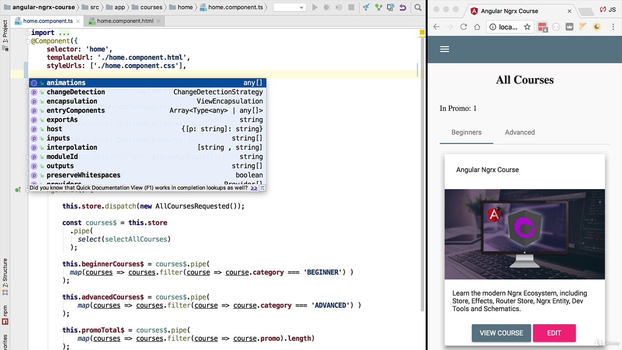 46 Switching our application to OnPush Change Detection - YouTube