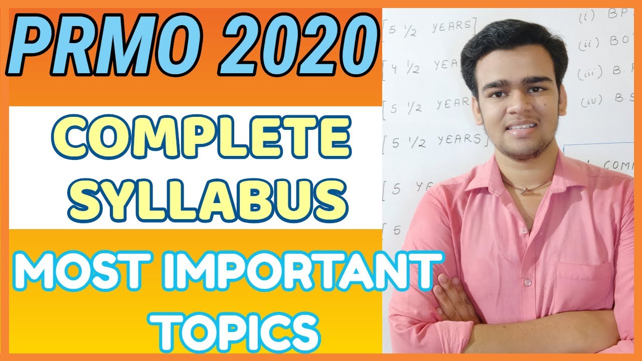 Pre-Regional Mathematics Olympiad | PRMO 2020 | Detail Syllabus and ...