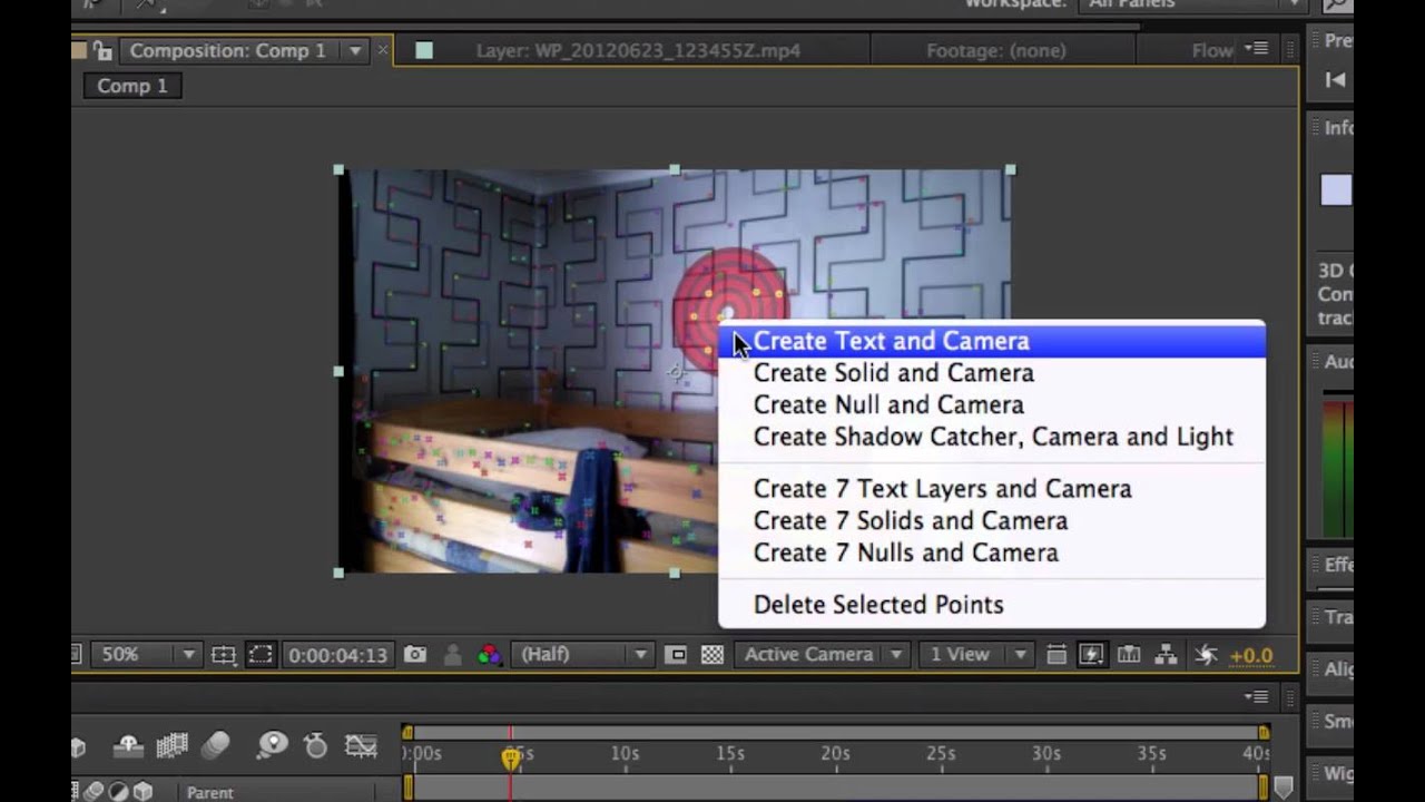 3D Motion Tracking Tutorial - After Effects CS6 - YouTube