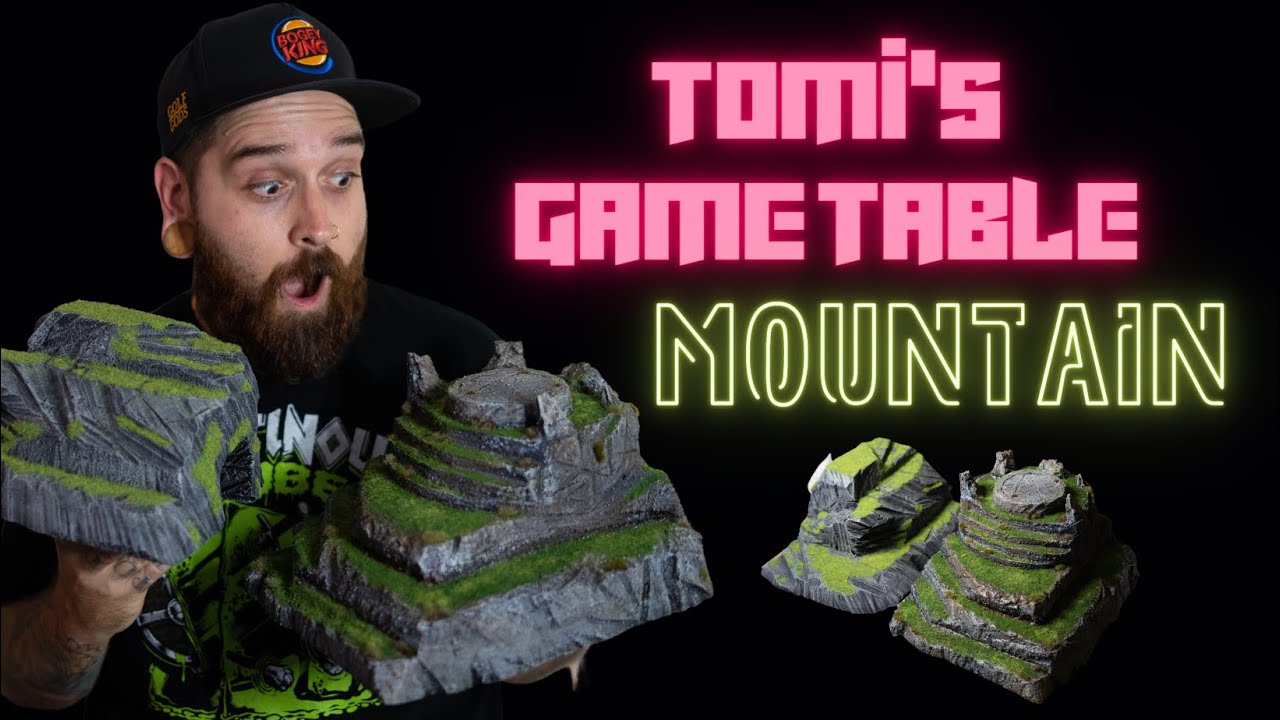How To Make A Mountain - Tomi's Game Table - YouTube