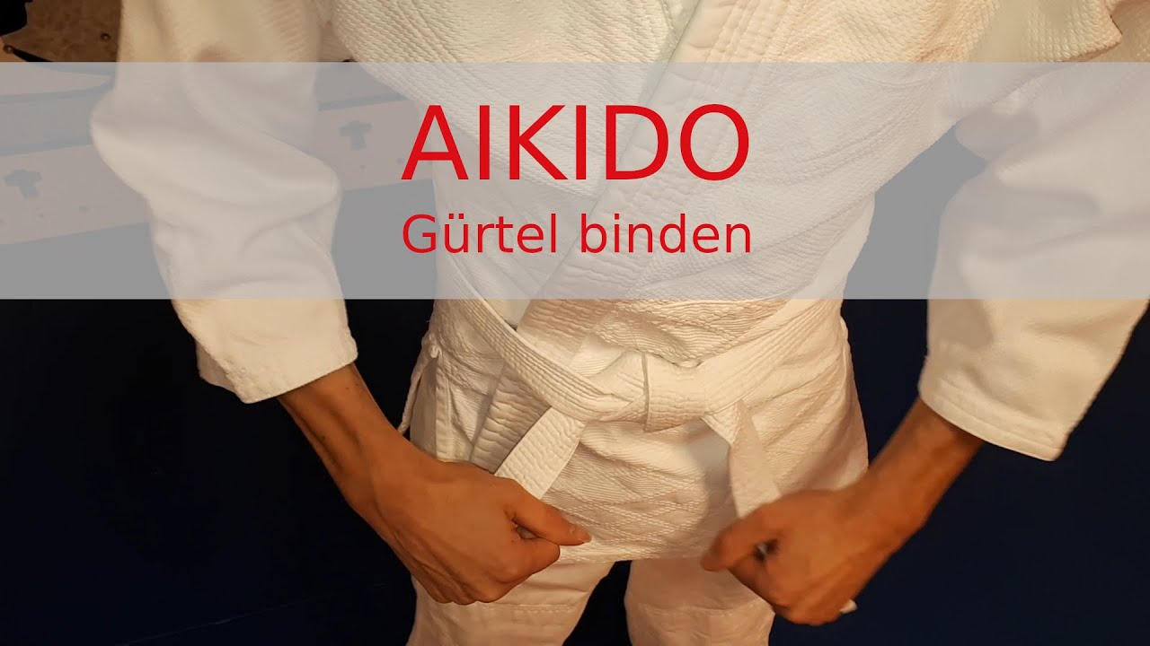 AIKIDO - Gürtel binden - YouTube