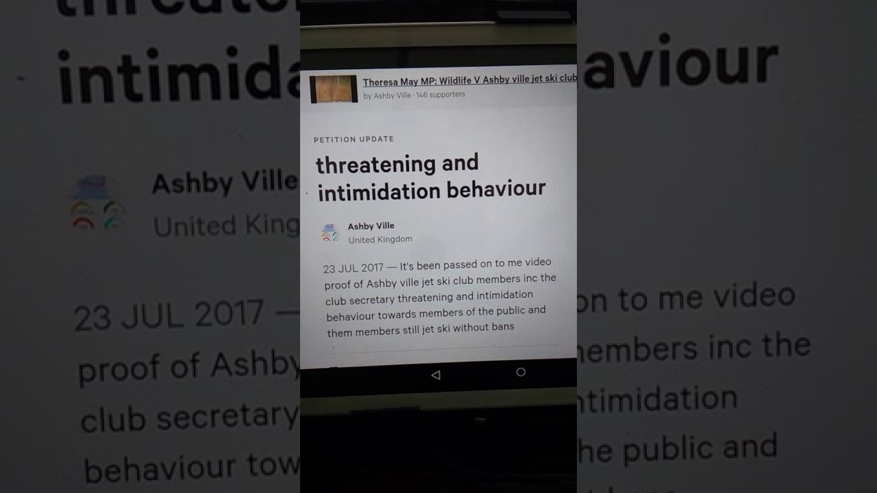 Threatening and intimidation behaviour - YouTube