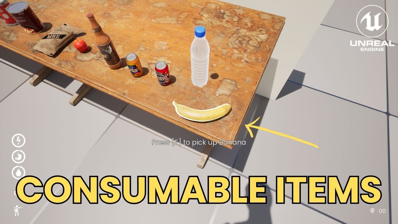 Add Consumable Item in UNREAL ENGINE 5 - ZSK v2 - YouTube