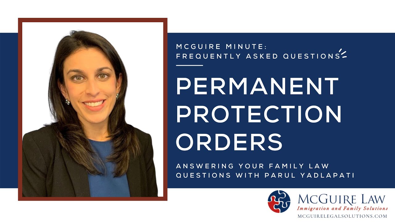 Frequently Asked Questions: Permanent Protection Orders - YouTube