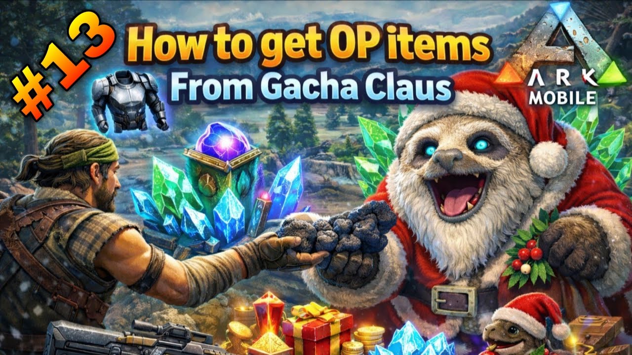 ARK WINTER WONDERLAND GETING EPIC ITEMS FROM GACHA CLAUSE | ARK ...
