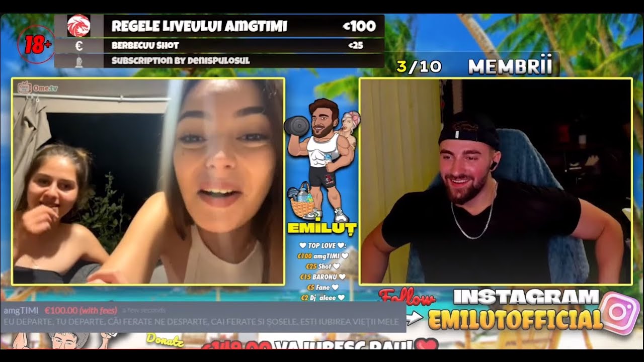 @EmilBadarau FUNNY MOMENTS Emilut caterinca pe OME TV #94 - YouTube