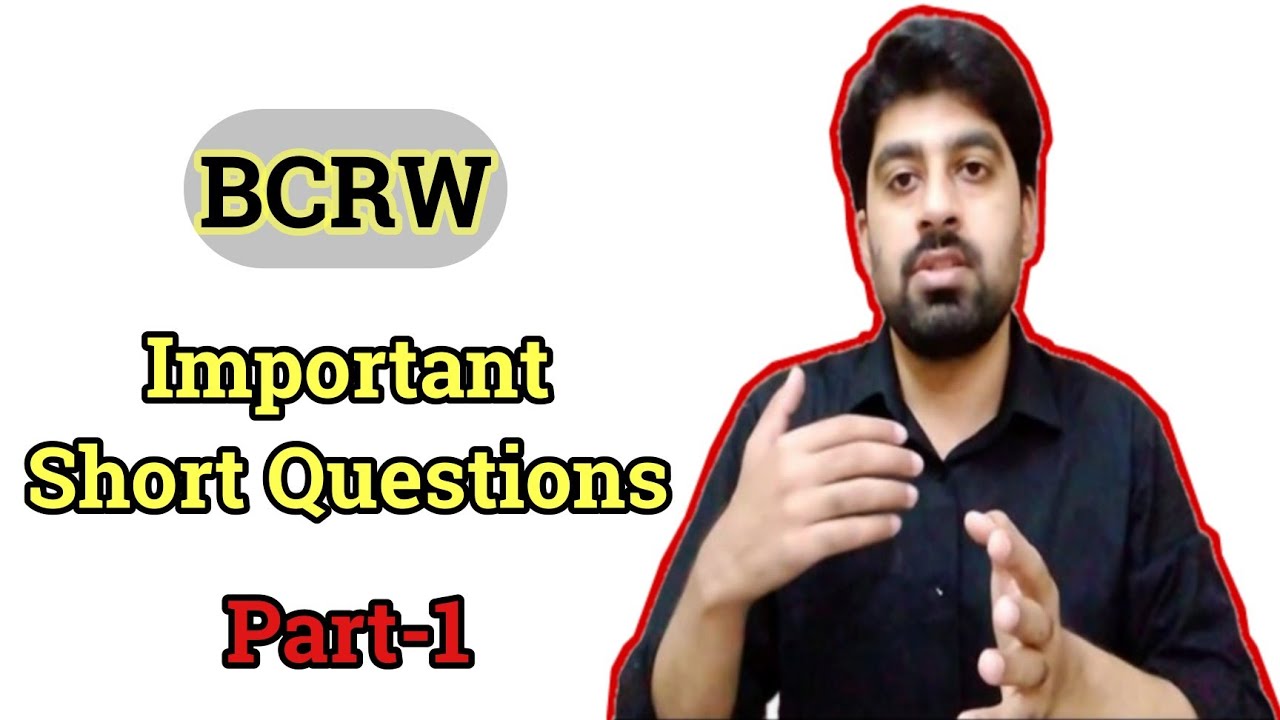 BCRW Important Short Questions 2021 I Business Communication I BCOM ...