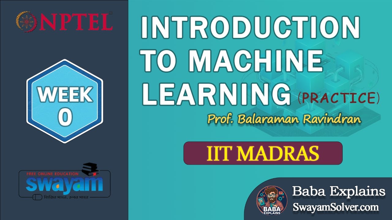 NPTEL Machine Learning Assignment 0 Answers 2026 | Probability & Linear ...