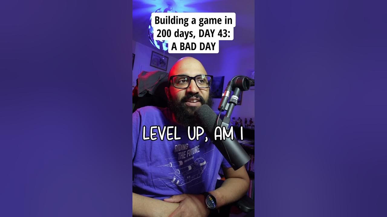 DAY 43: A BAD DAY - 200 days to build an indie video game! #devlog #indiedev #gamedesign - YouTube
