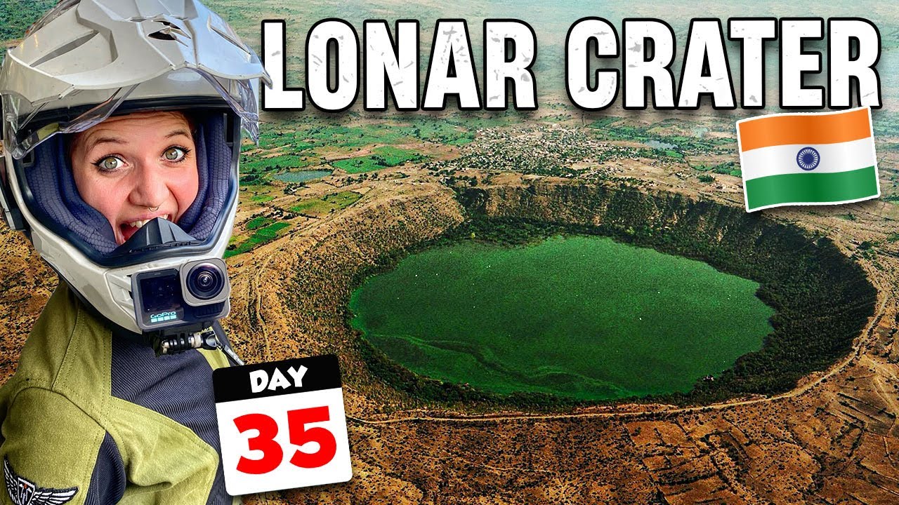 35🇮🇳 Riding to a 50,000 Year Old Meteor Crater in India! 🚀 (Lonar ...