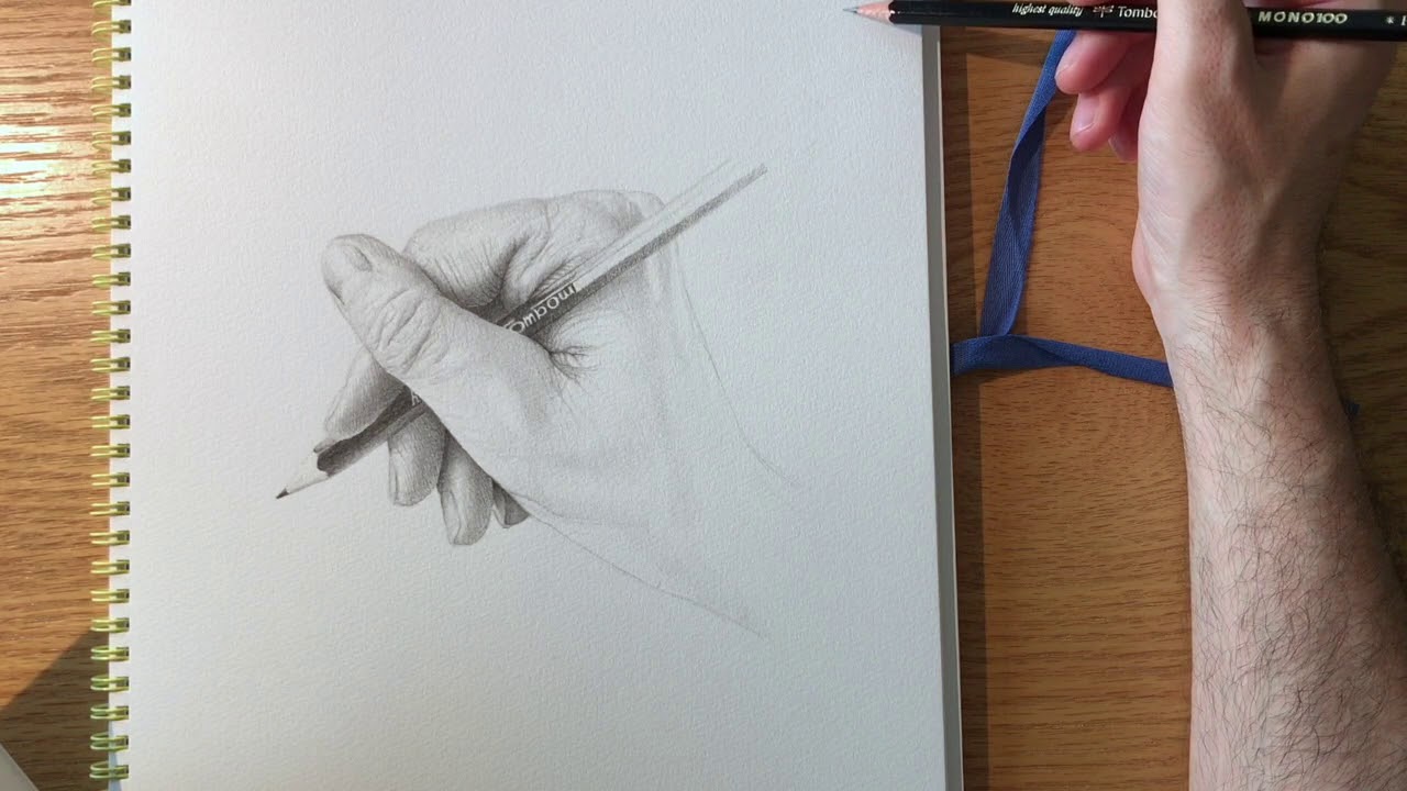 Realtime Drawing of a Photorealistic Hand Part 25 - YouTube