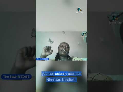 Introduce yourself in Swahili: greetings and saying your name