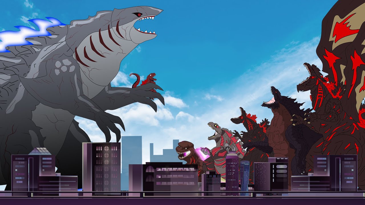 30 MINUTES OF GODZILLA vs SHARKZILLA, GHIDORA, KING KONG - Godzilla ...