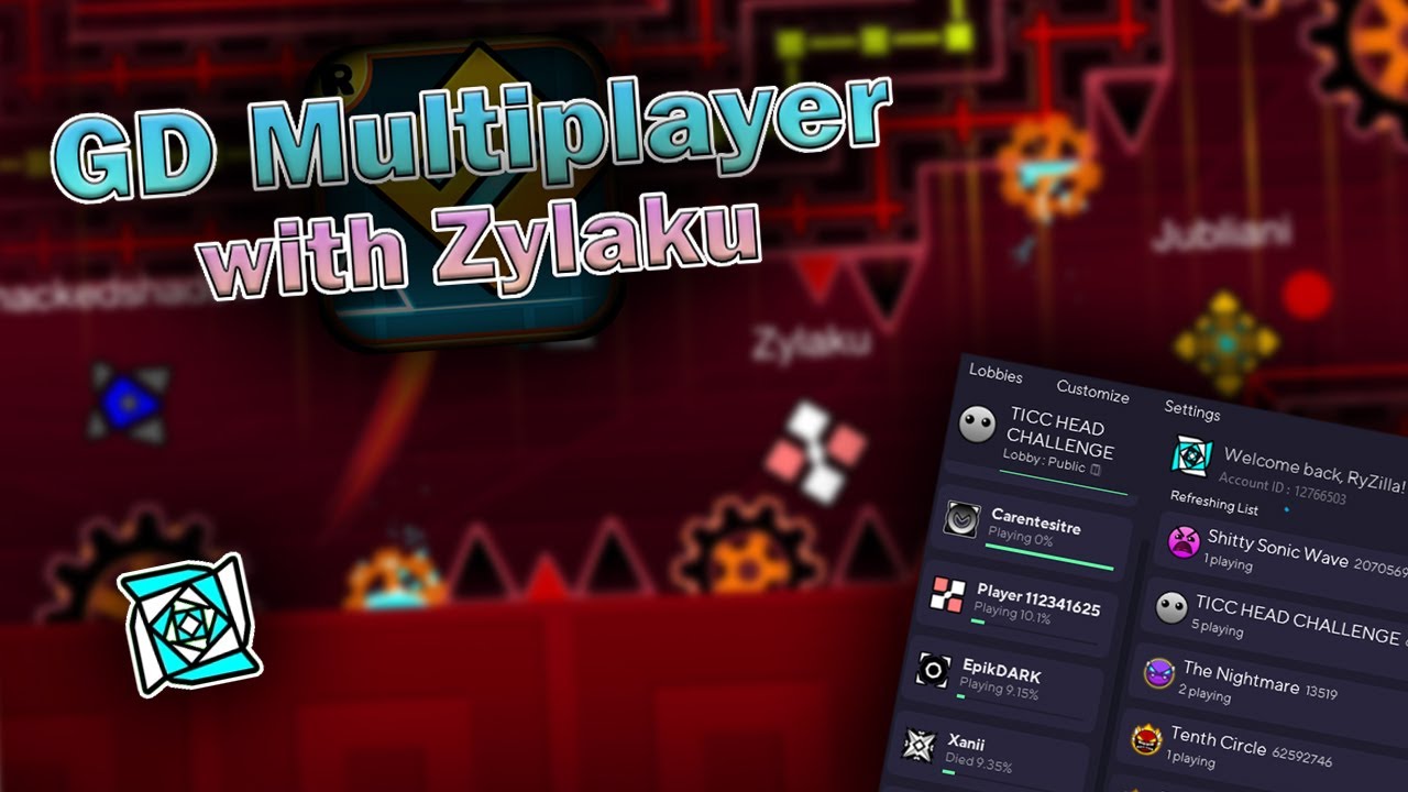 GD Multiplayer with Zylaku! // Geometry Dash - YouTube