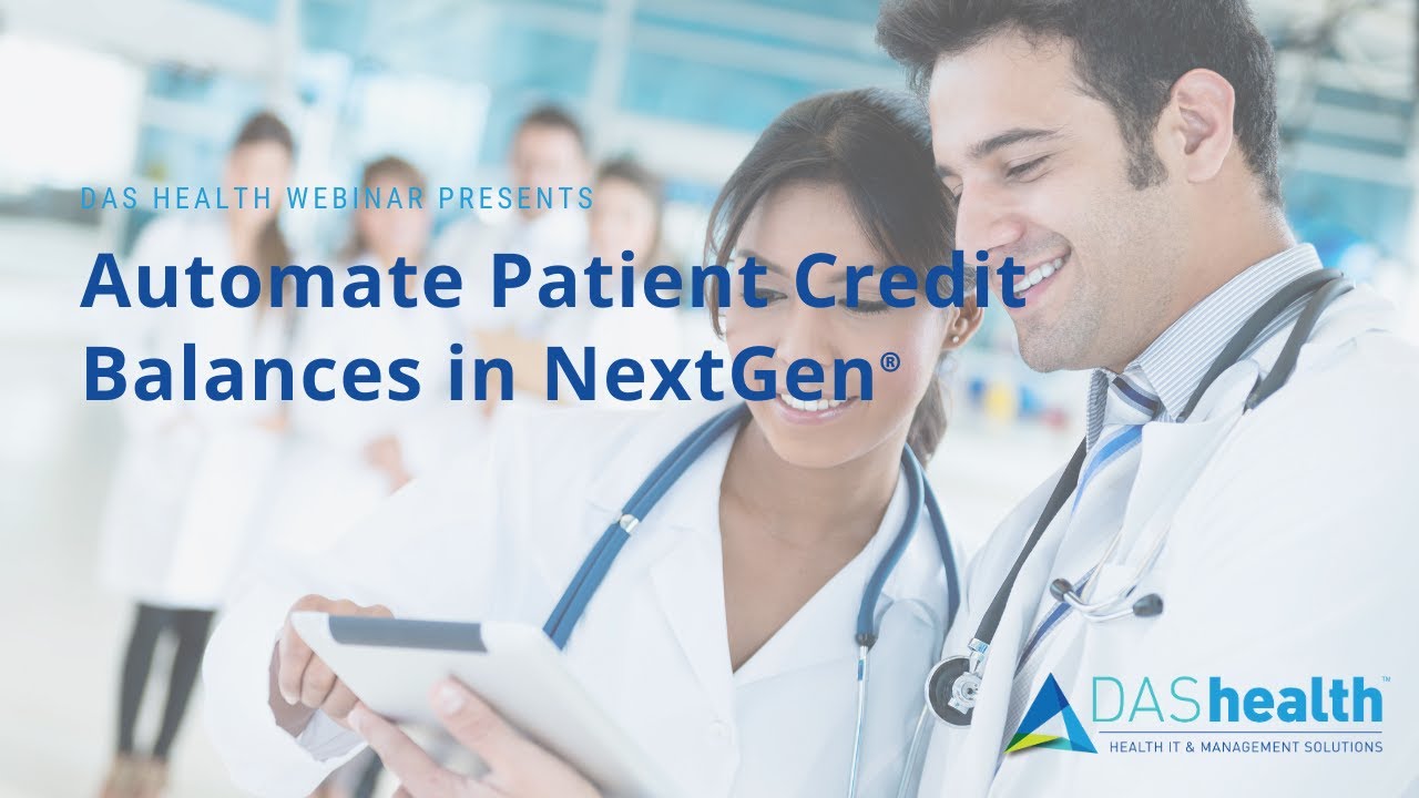 Automate Patient Credit Balances in NextGen - YouTube