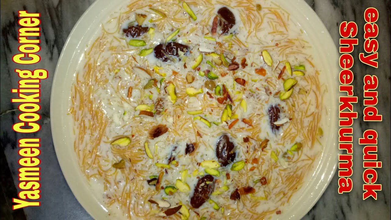 Easy and quick Sheerkhurma/Sawayyan/شیرخرما/semiyan - YouTube