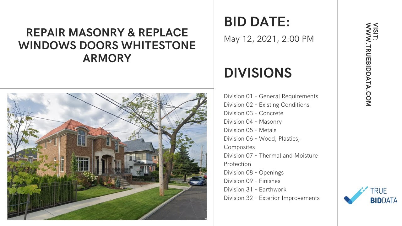 Repair Masonry & Replace Windows Doors Whitestone Armory - YouTube