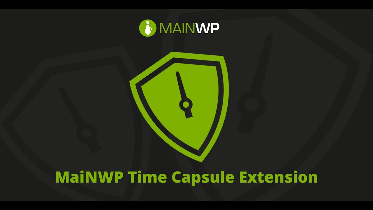 MainWP Time Capsule Extension - YouTube