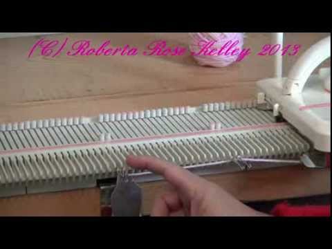 Easy Machine Knit Fringe - YouTube