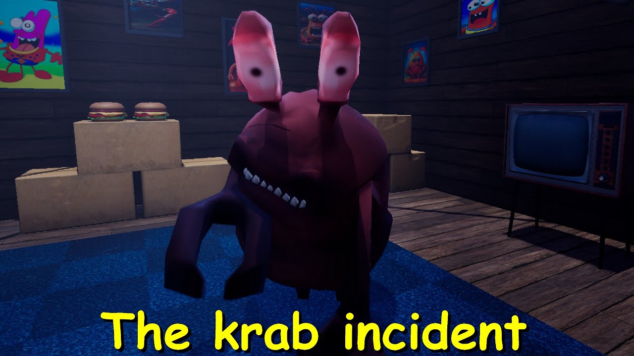 The krab incident Full Playthrough Gameplay (SpongeBob Horror Game ...
