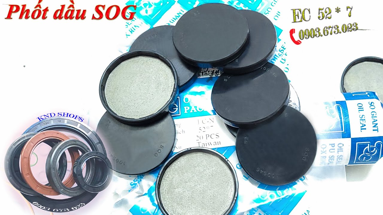 Phớt nắp (End cap) SOG EC 52*7 phốt đậy trục end cover SOG 100546 cho ...