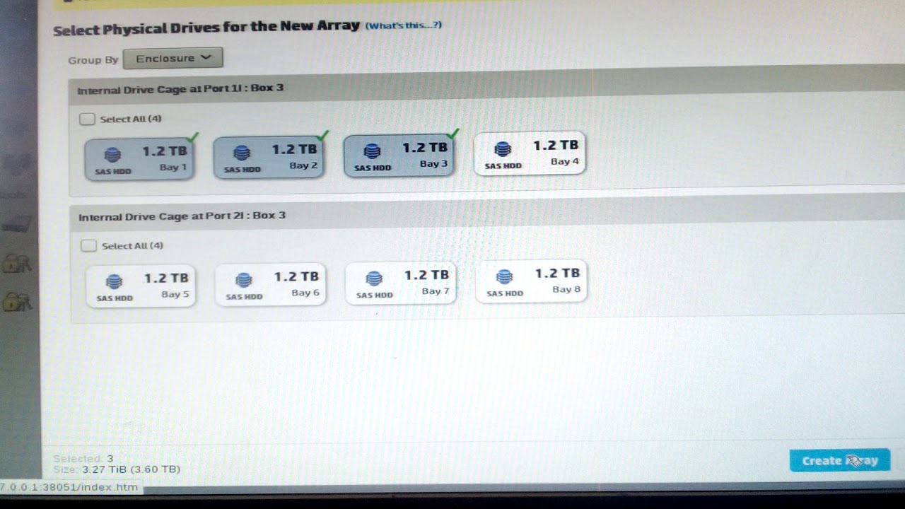 RAID 5 HP Proliant DL 380 Gen 9 Server !! RAID 5 Configuration DL-380 G9 - YouTube