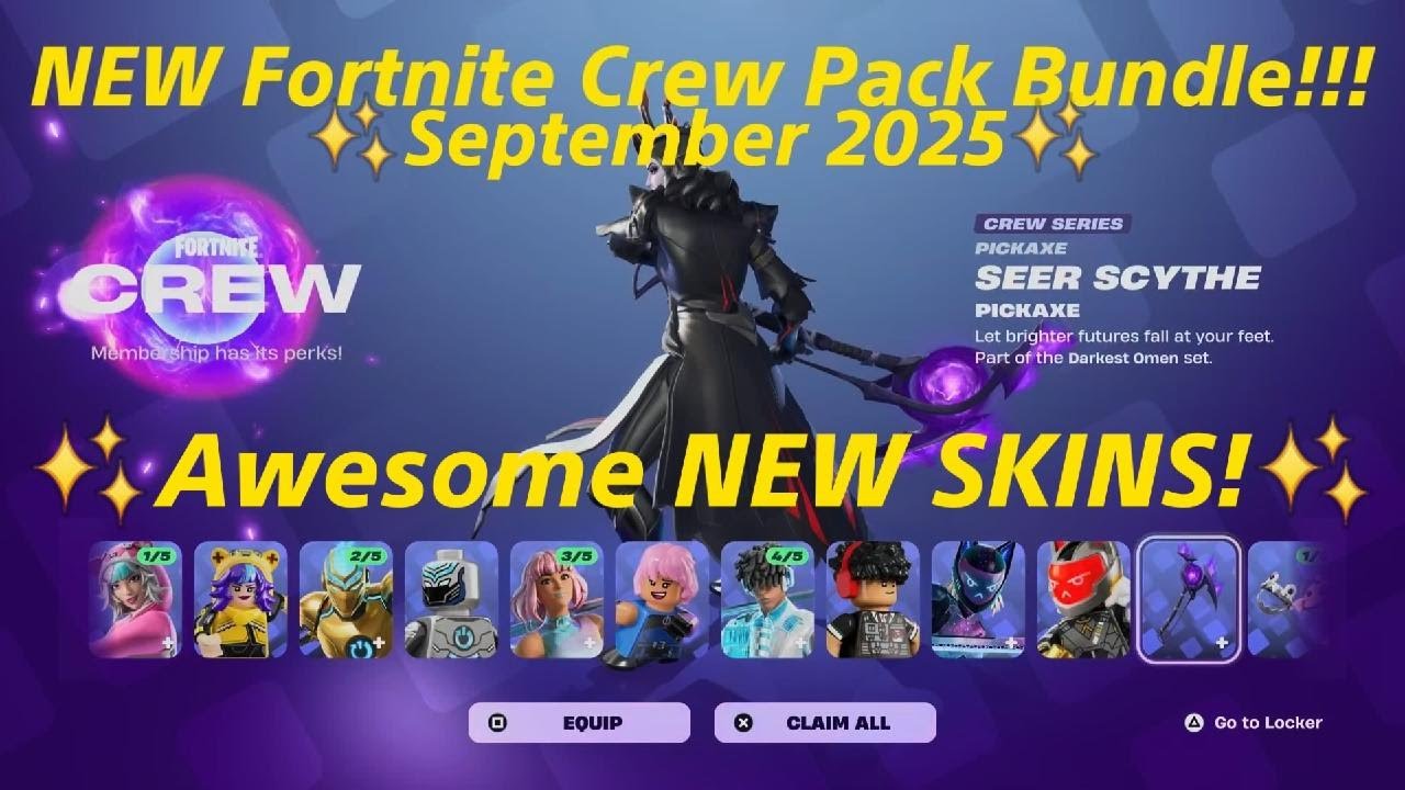 Crew Pack Bundle in Fortnite September 2025 - YouTube