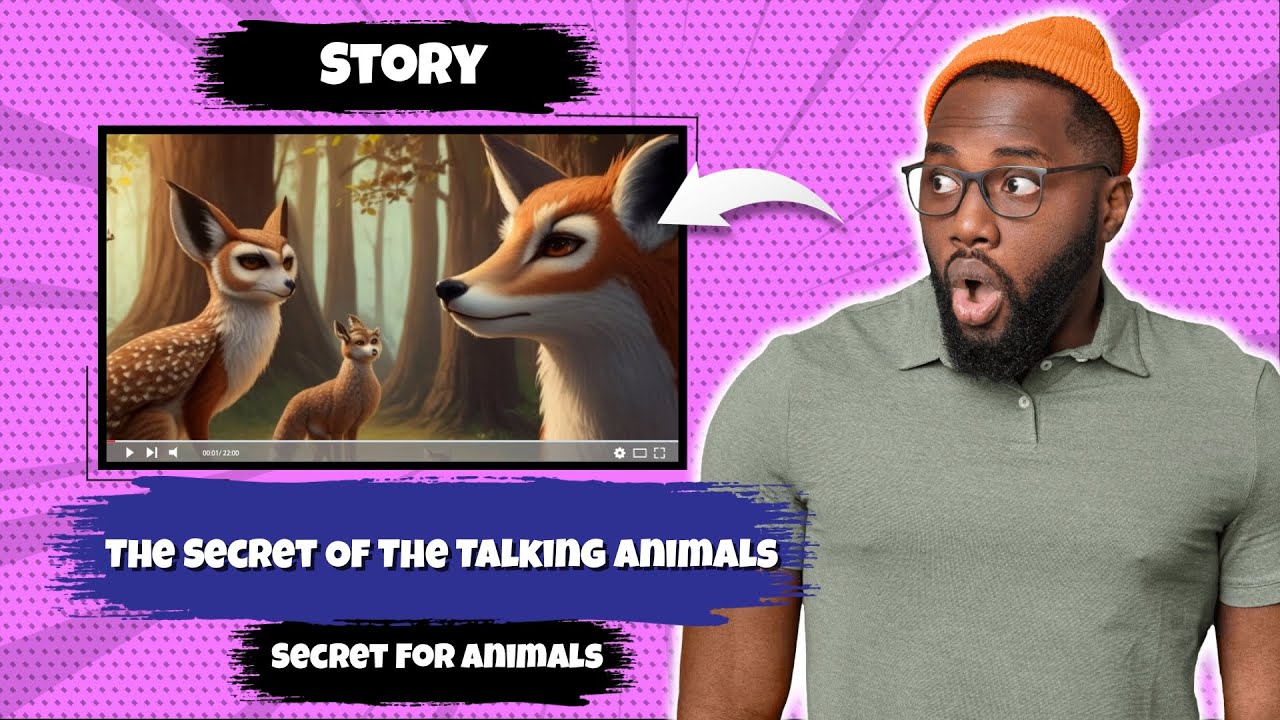 Story For Animals🐒 | The Secret Of The Talking Animals | Story Video ...