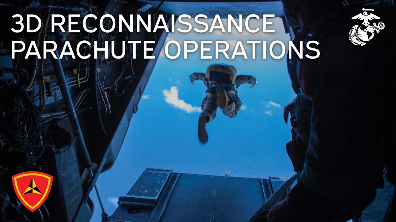 3d Reconnaissance Battalion conduct Parachute Operations - YouTube