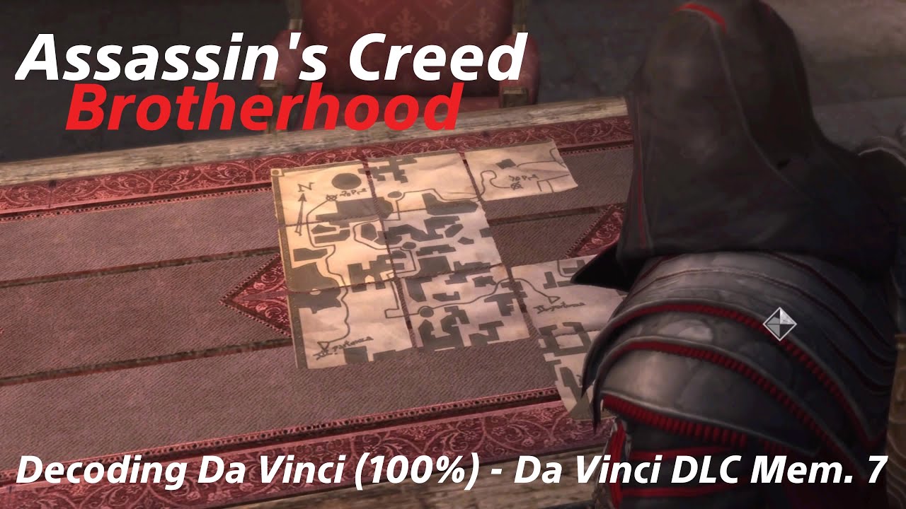 Decoding Da Vinci (100% sync) - Da Vinci DLC Memory 7 - Assassin's Creed Brotherhood - YouTube