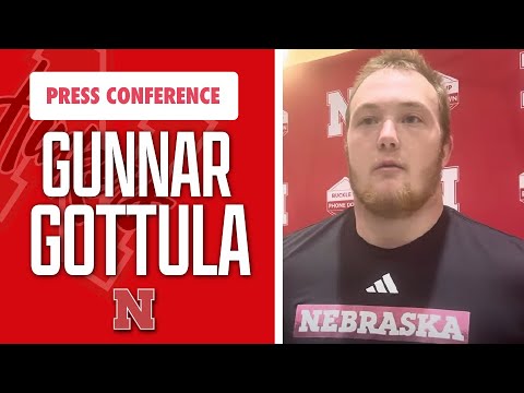 Nebraska football LT Gunnar Gottula Tuesday Press Conference I Huskers ...