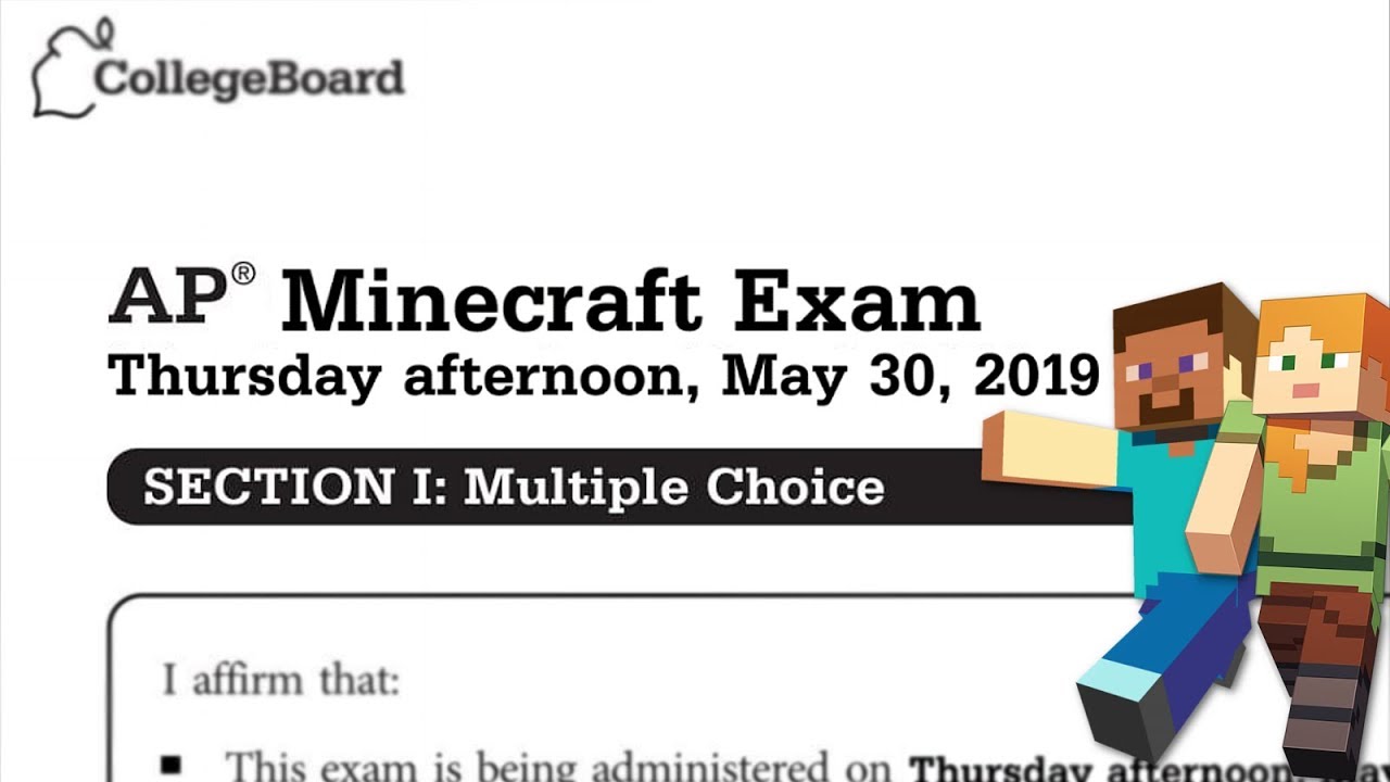 A "Real" Minecraft Exam - YouTube