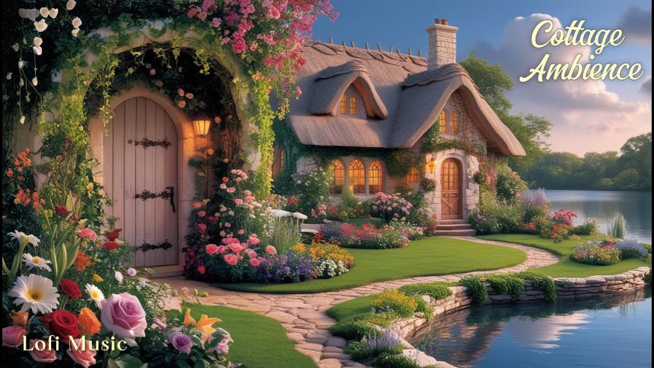 Cottage Secret Garden Ambience 🌸| Lofi-music | Cottagecore | Relax ...