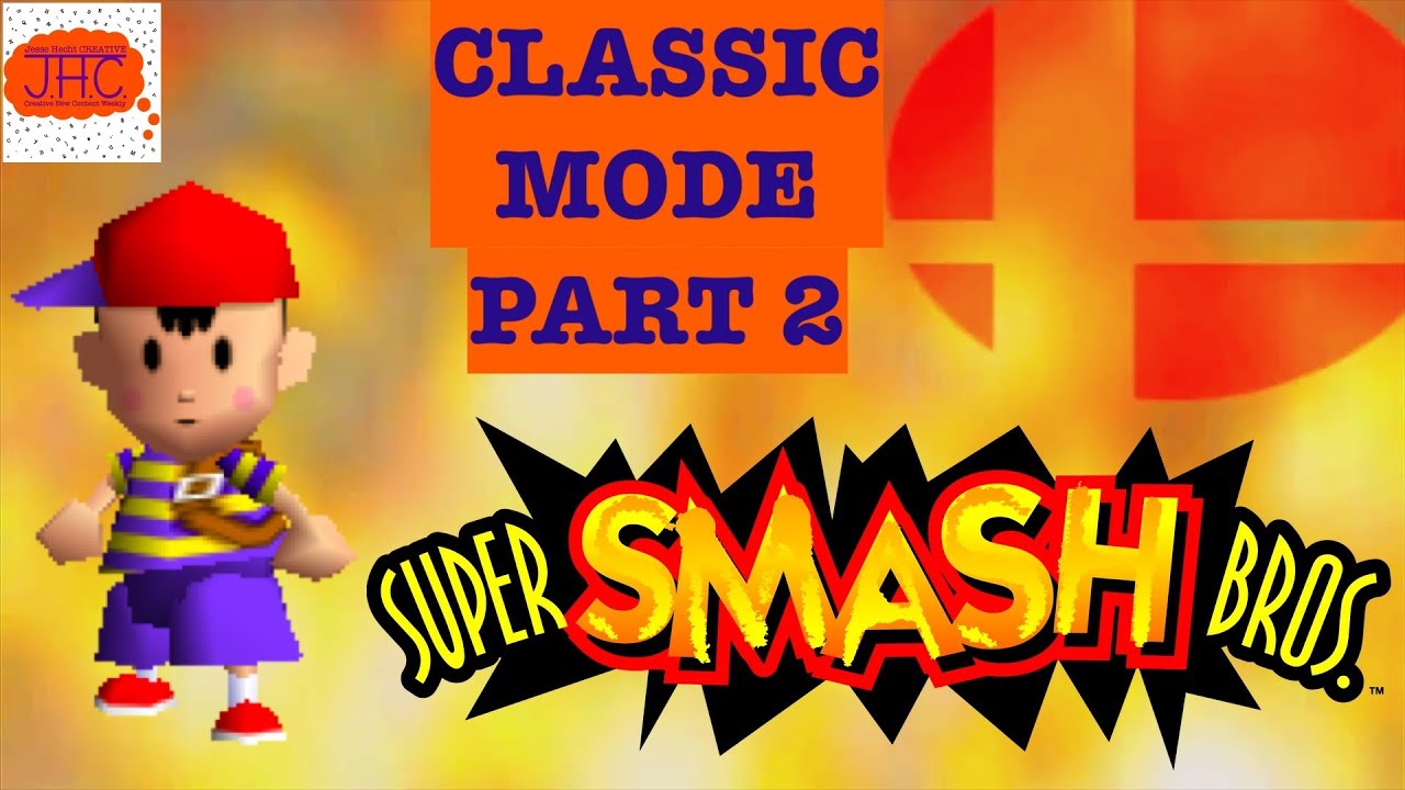 PK THUNDER! Super Smash Brothers 64 Classic Mode Playthrough - Ness - Part 24 - YouTube