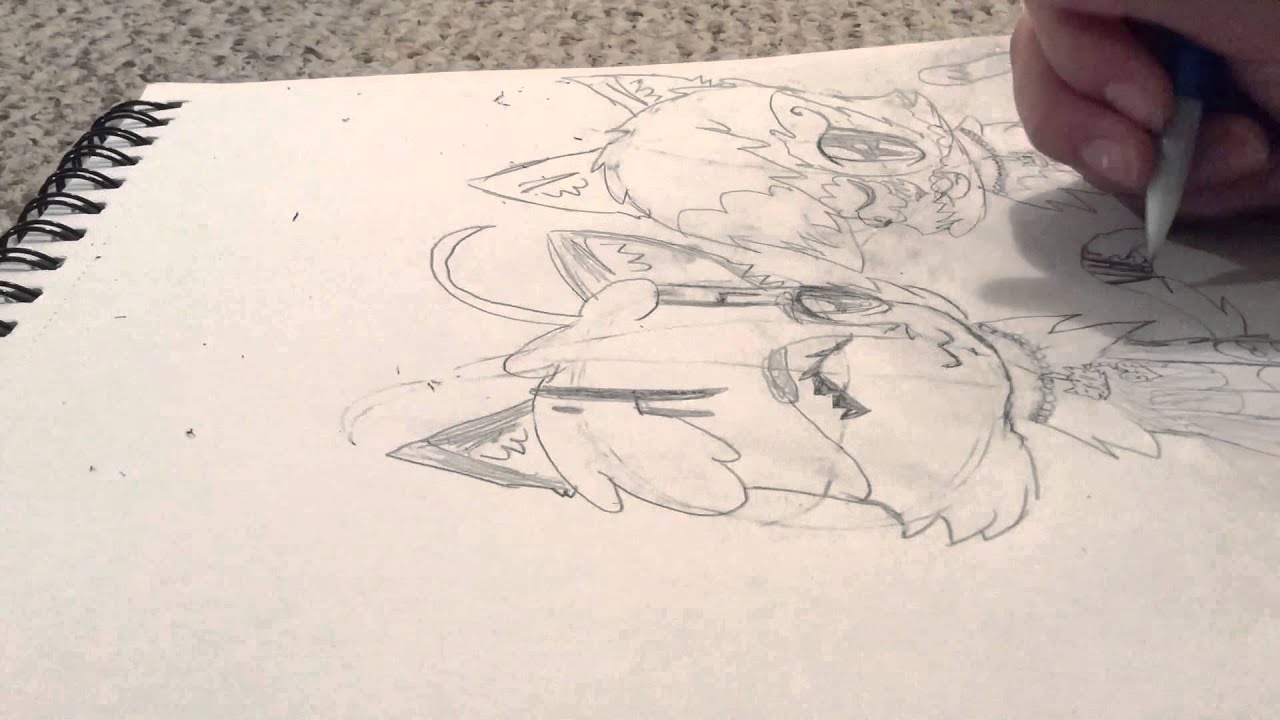 Best friends(cat speed draw) - YouTube