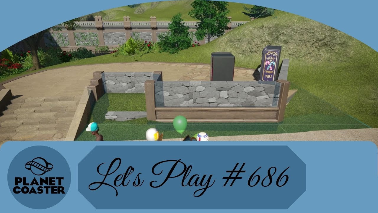 Planet Coaster Let's Play #686 Kleine Mauer für die Chill-Ecke - YouTube