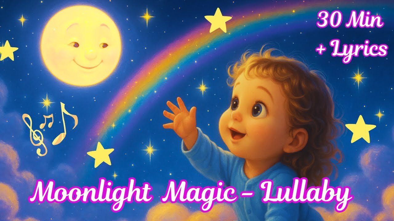 Moonlight Magic Lullaby — 30 Minute Bedtime Music for Babies & Sweet ...
