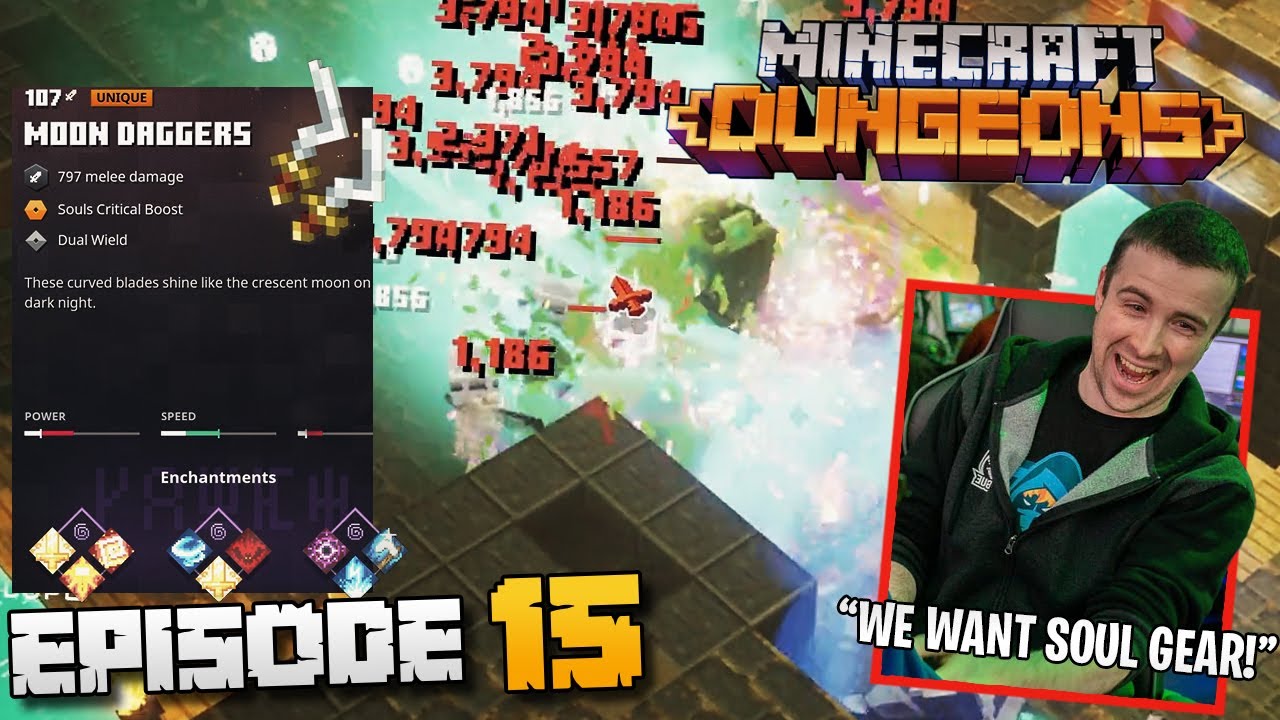 WE WANT SOUL GEAR! MINECRAFT DUNGEONS WITH BASICALLYIDOWRK - EPISODE 15 ...