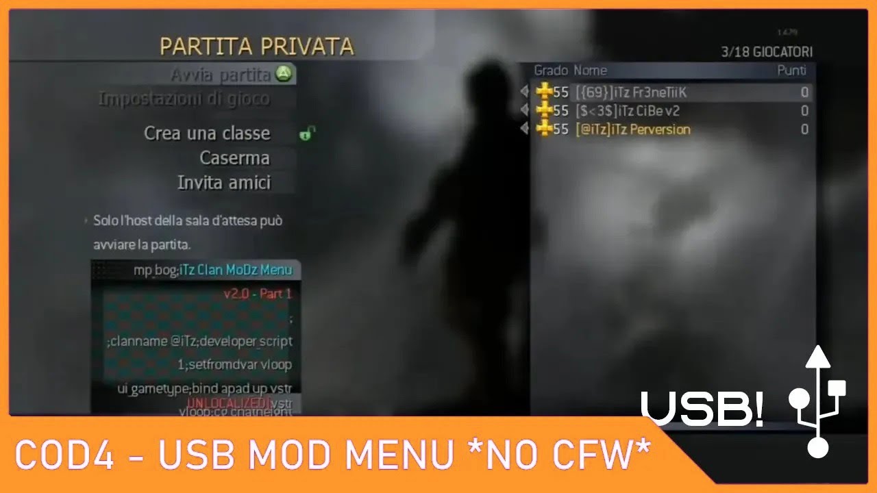 Call Of Duty: Modern Warfare | MOD MENU! | USB | No Cfw Required! - YouTube