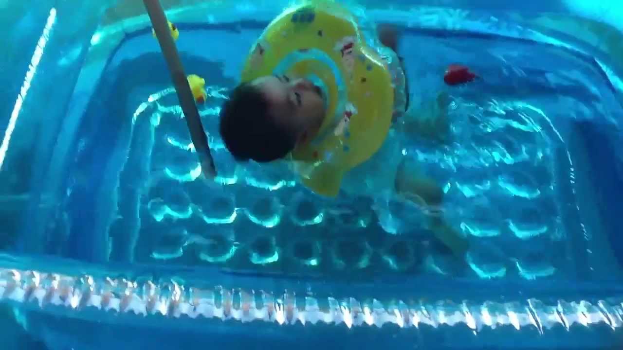 2nd times Lil' ed swimming in his lil' pool, so fun, so enjoy, so happy ...