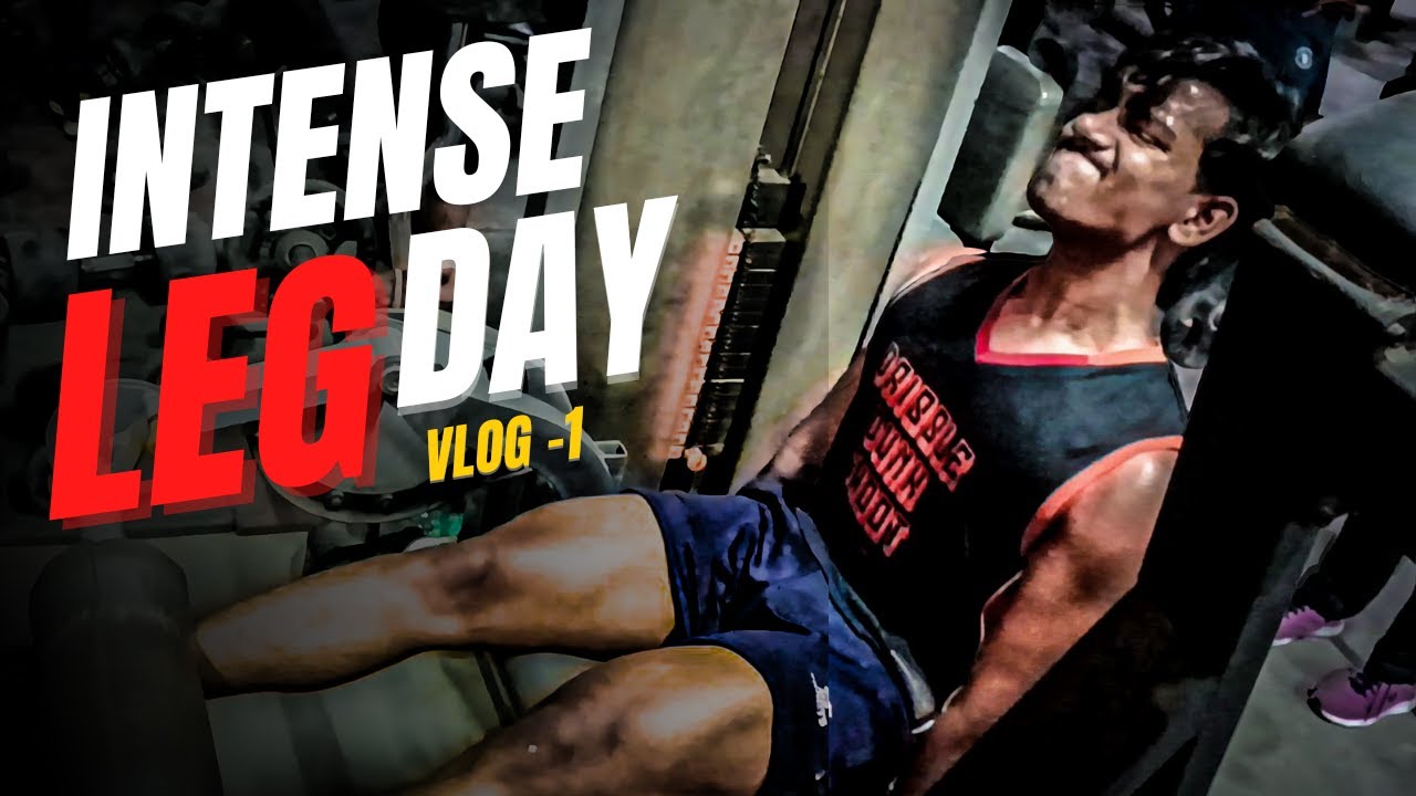 CRAZY LEG DAY WITH SOME BAKC**DI | My first Vlog | VLOG -1 - YouTube