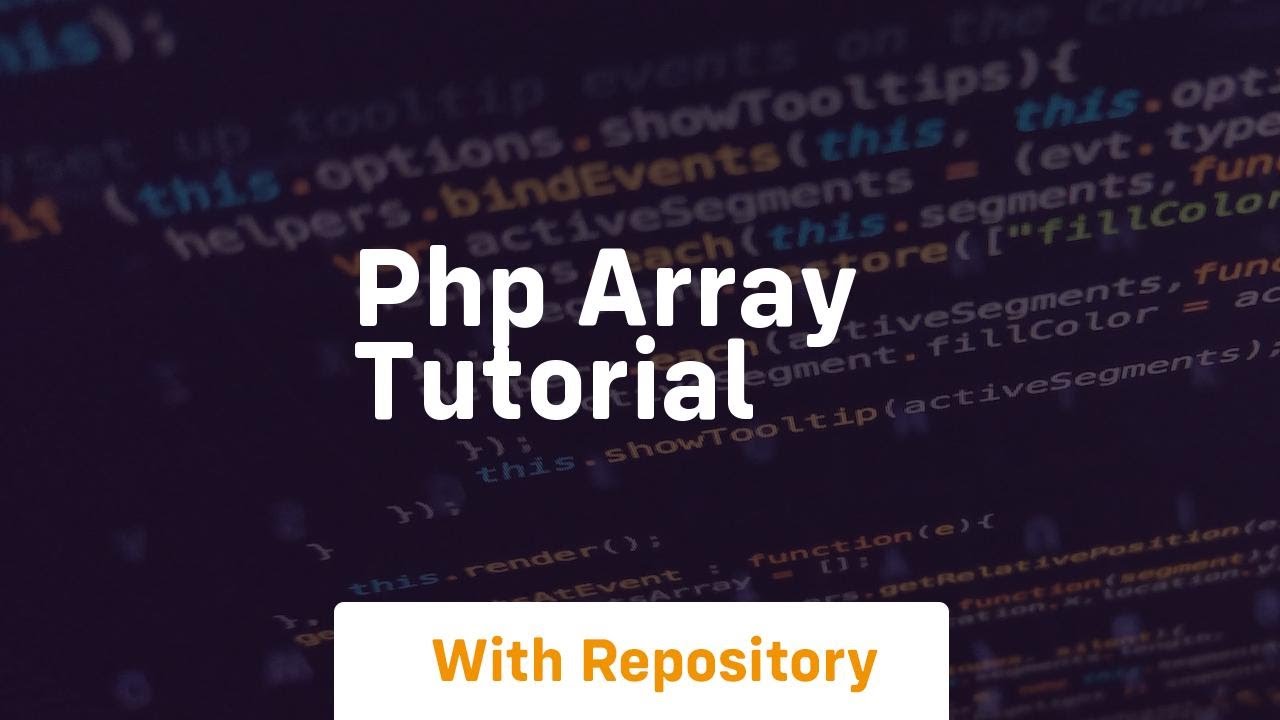 Php Array Tutorial Youtube 5379