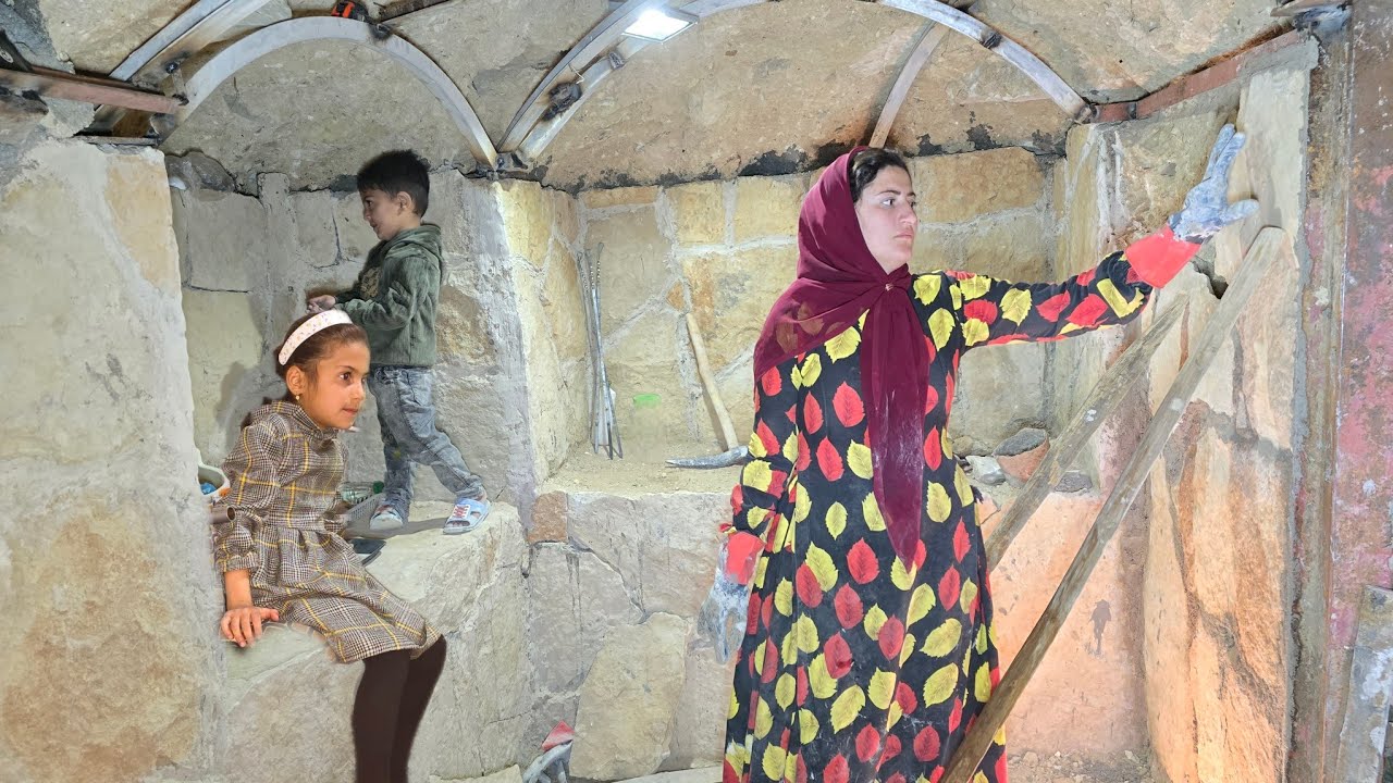 Building the Last Wall of the Magic Cave Kitchen: A Nomadic Lady's New ...