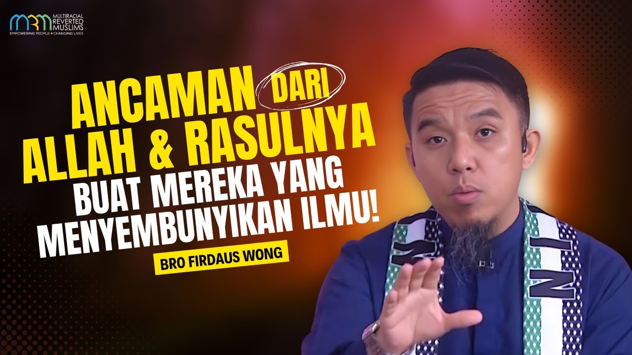 Tidak menyebarkan Islam? Ini ancaman dari Allah & RasulNya buat mereka ...