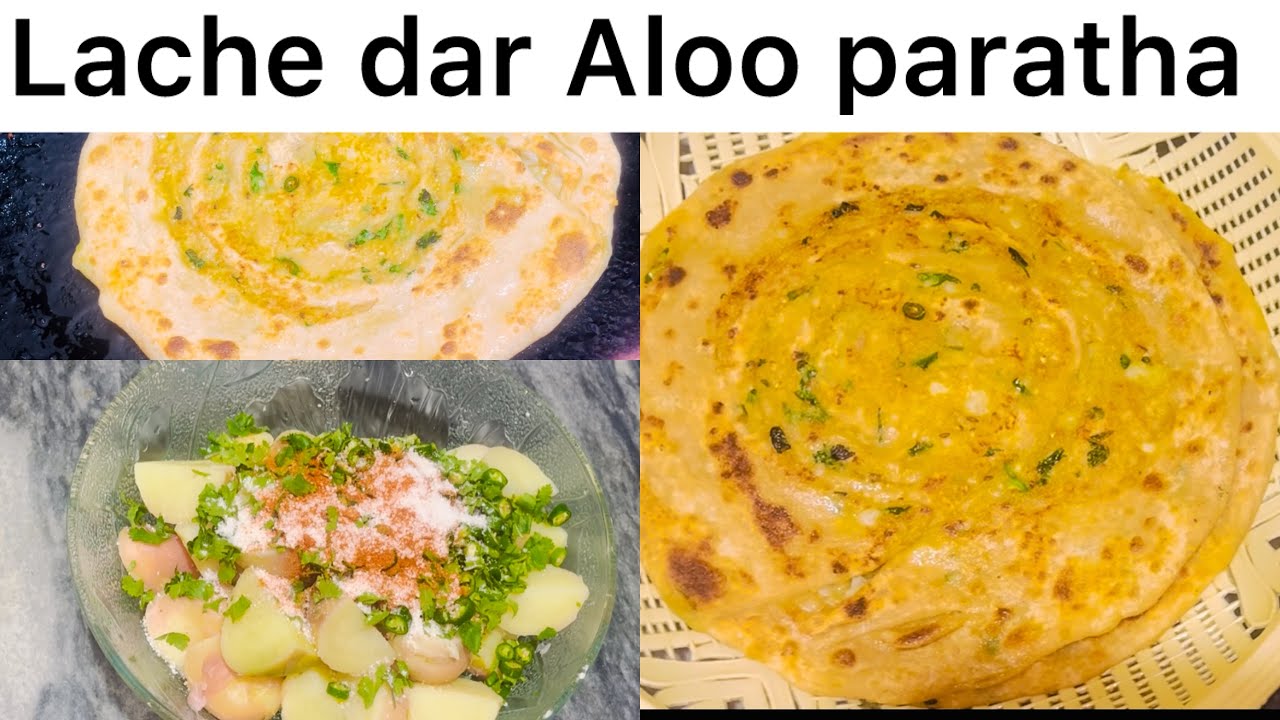 Lache dar Aloo paratha 🫓 recipe easy and crispy Aloo ka paratha bnane ...