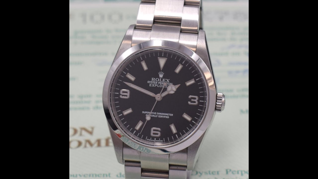 Rolex Explorer I reference 114270 - YouTube