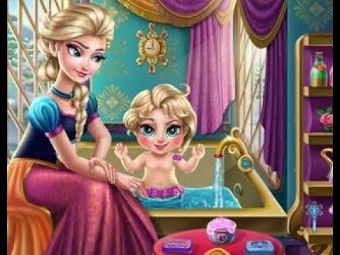 Disney Frozen Game - Frozen Elsa Baby Wash Baby Videos Games For Kids ...