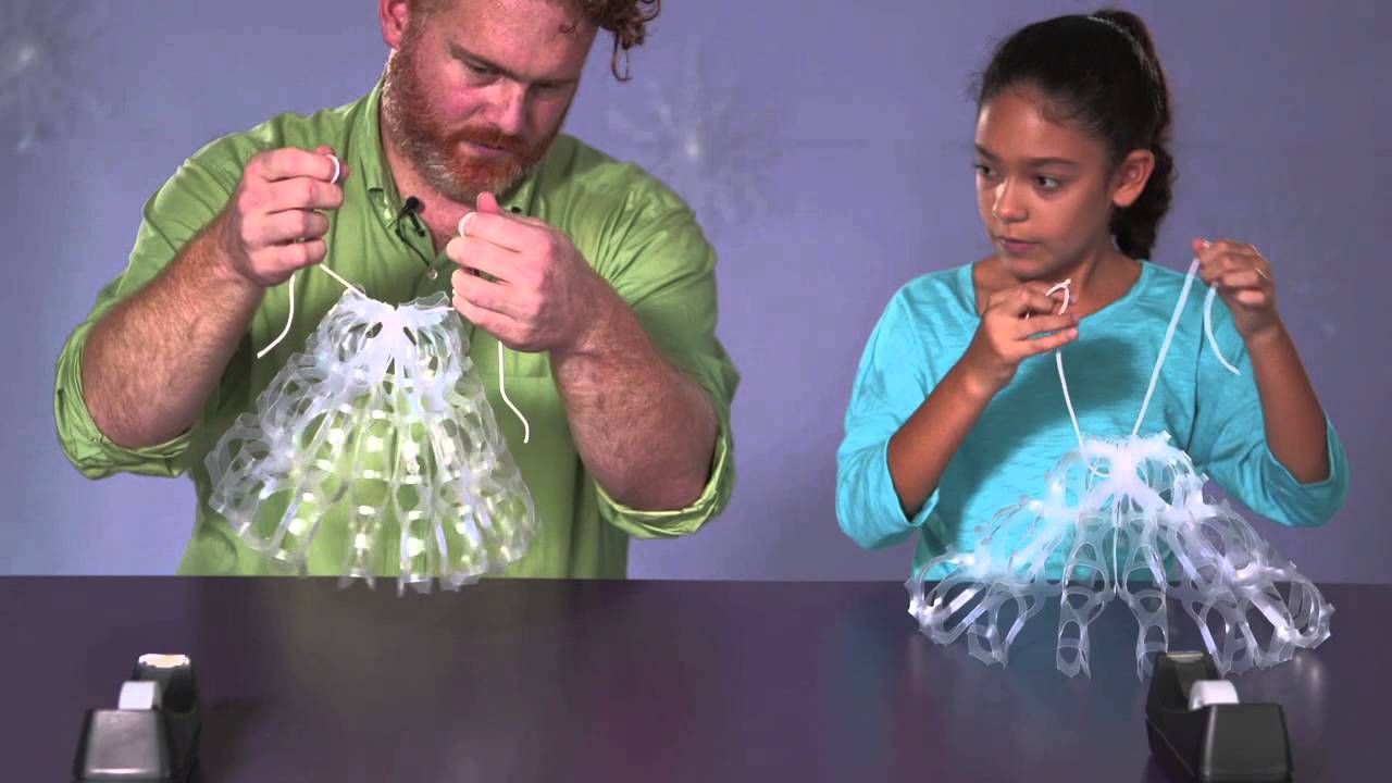 Teacher Craft Project: Make a Recycled Snowflake - YouTube