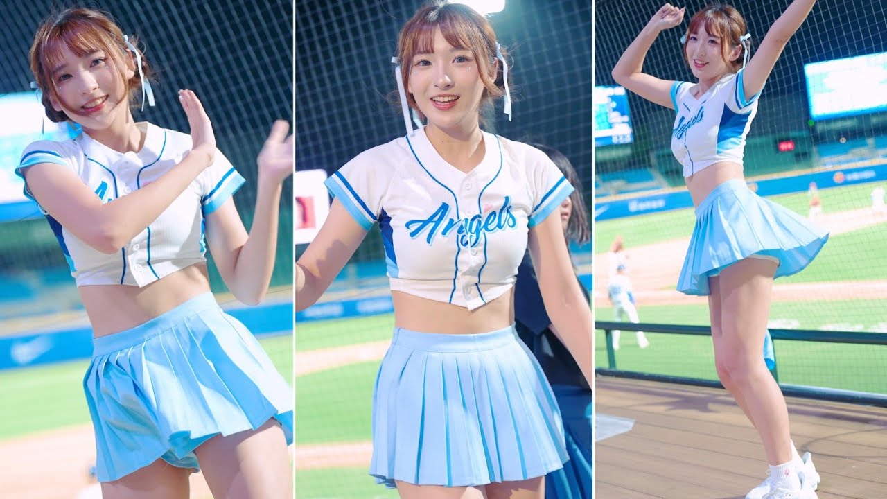 FA mini 呱呱《颱風夜風很大的藍色旋風~人美又帶點呆萌可愛的呱呱~》20250813 新莊棒球場 富邦 fubon angels - YouTube